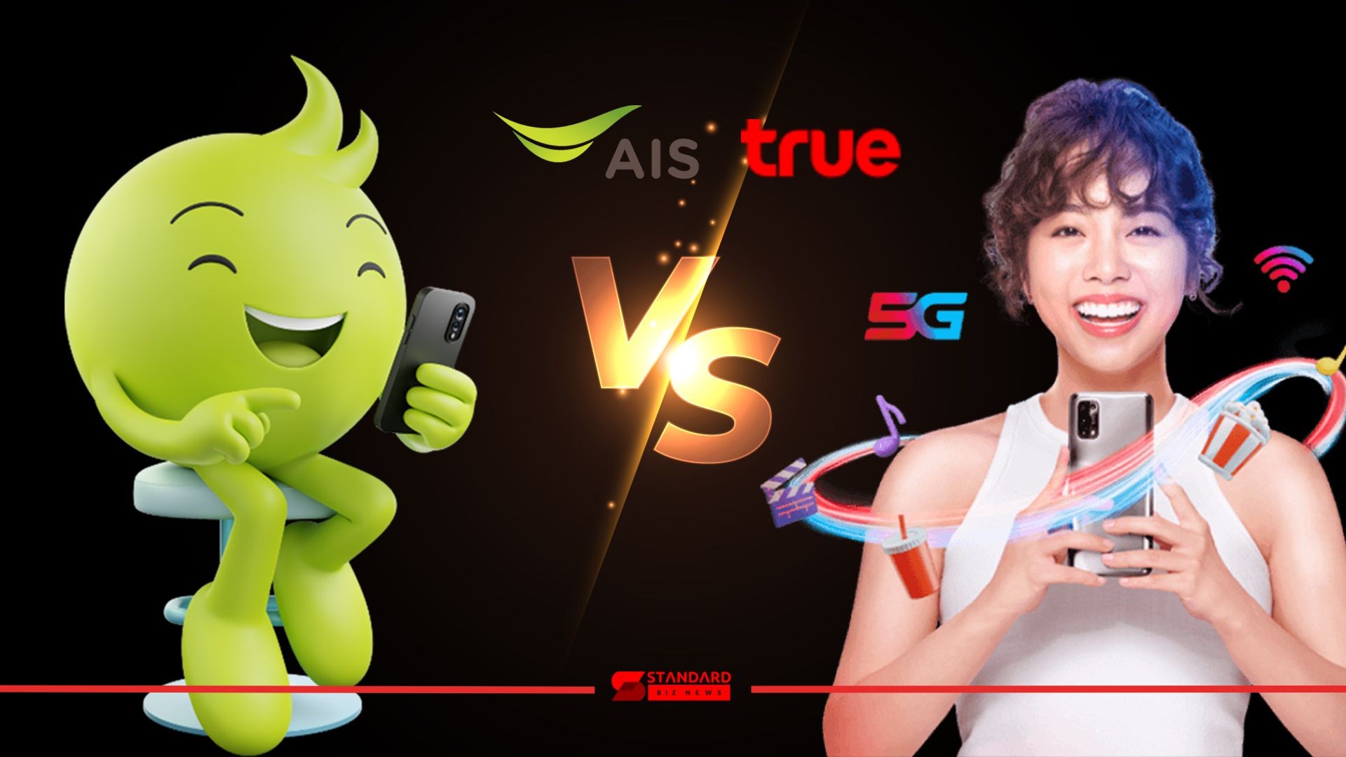 เปรียบเทียบผลประกอบการ Q2/2568: AIS vs TRUE - Standard Biz News